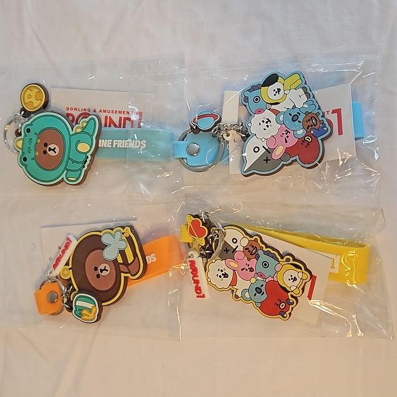 bt21 | Other | 4 Bt2 Line Friends Keychains | Poshmark